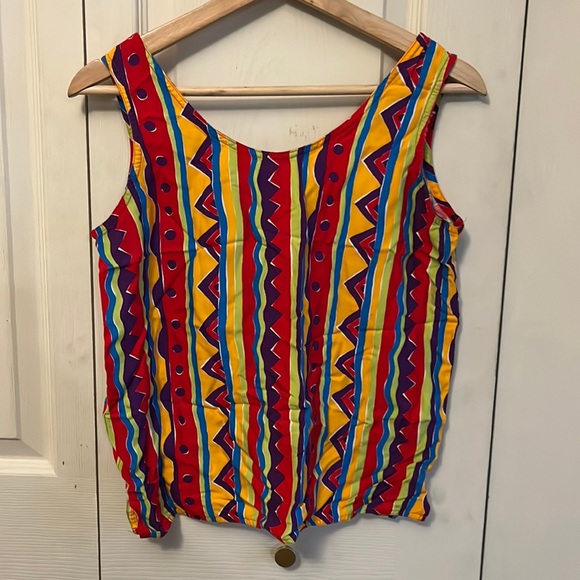 Vintage | Other | Vintage Wacky Print Tank And Shorts Set | Poshmark